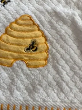 Bath | Embroidered Beehive Cotton Hand Towel | Poshmark